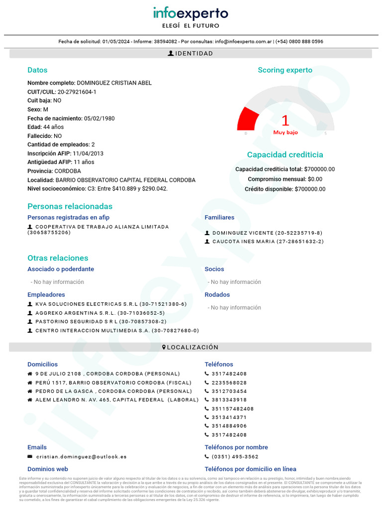 Informe 38594082 Dominguez Cristian Abel | PDF | Economias