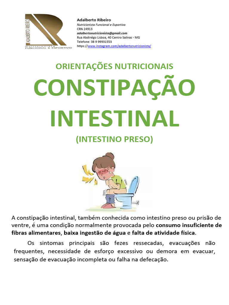 Orientacoes Nutricionais Pra Constipa+º+úo | PDF | Milho | Fibra alimentar