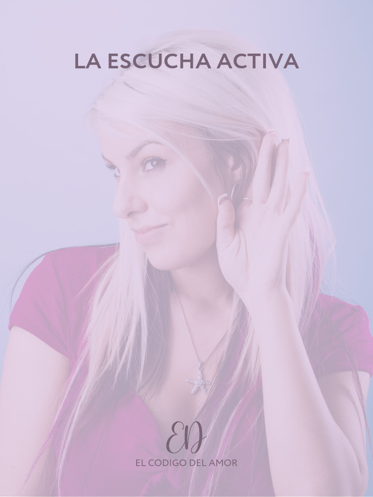 La Escucha Activa 1 | PDF | Comunicación no verbal | Comunicación