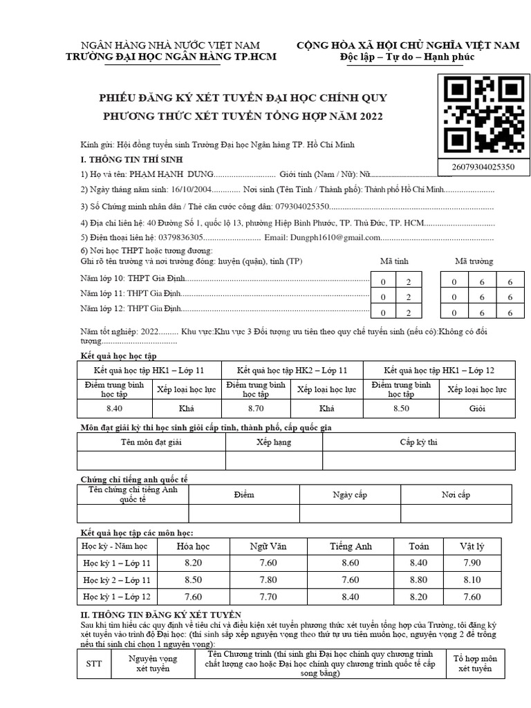 Phieu Dang Ky 63221 2 | PDF