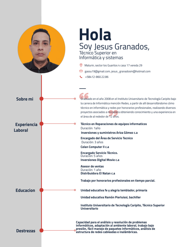 Currículum JESUS 2023 | PDF | Negocios | Tecnología