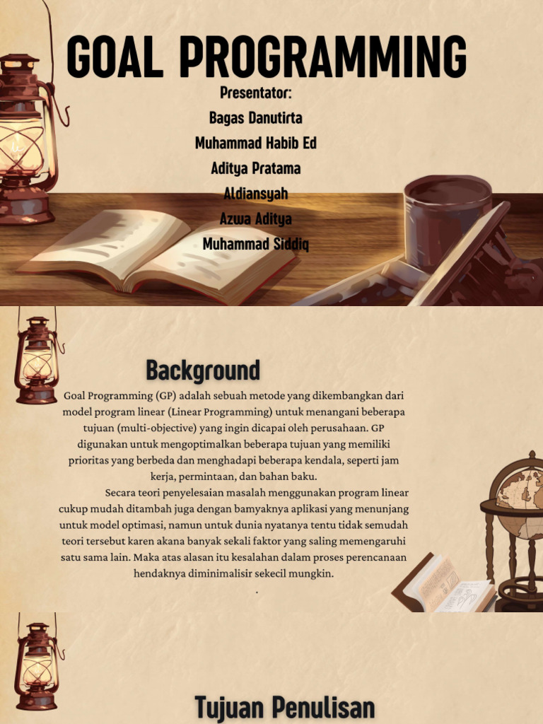 Goal Programming | PDF