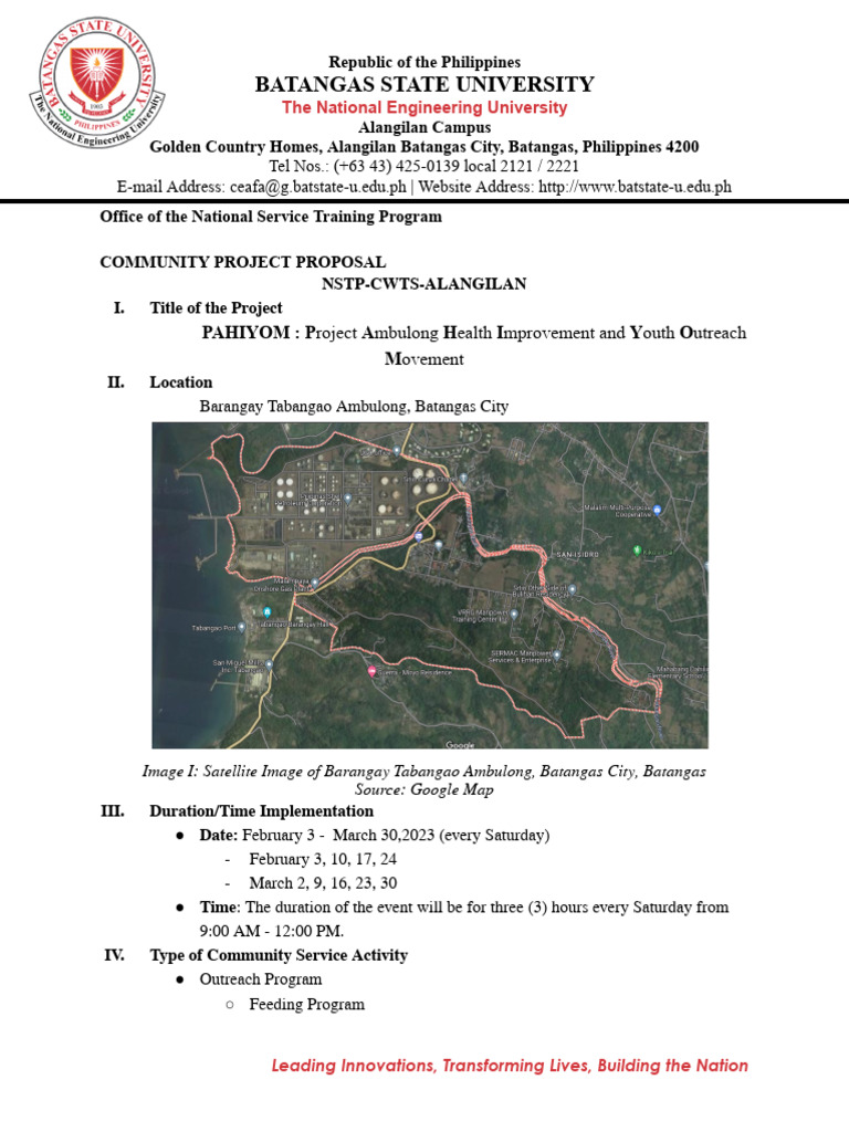 Community Project Proposal-Ambulong (Backup 2) | PDF | Community