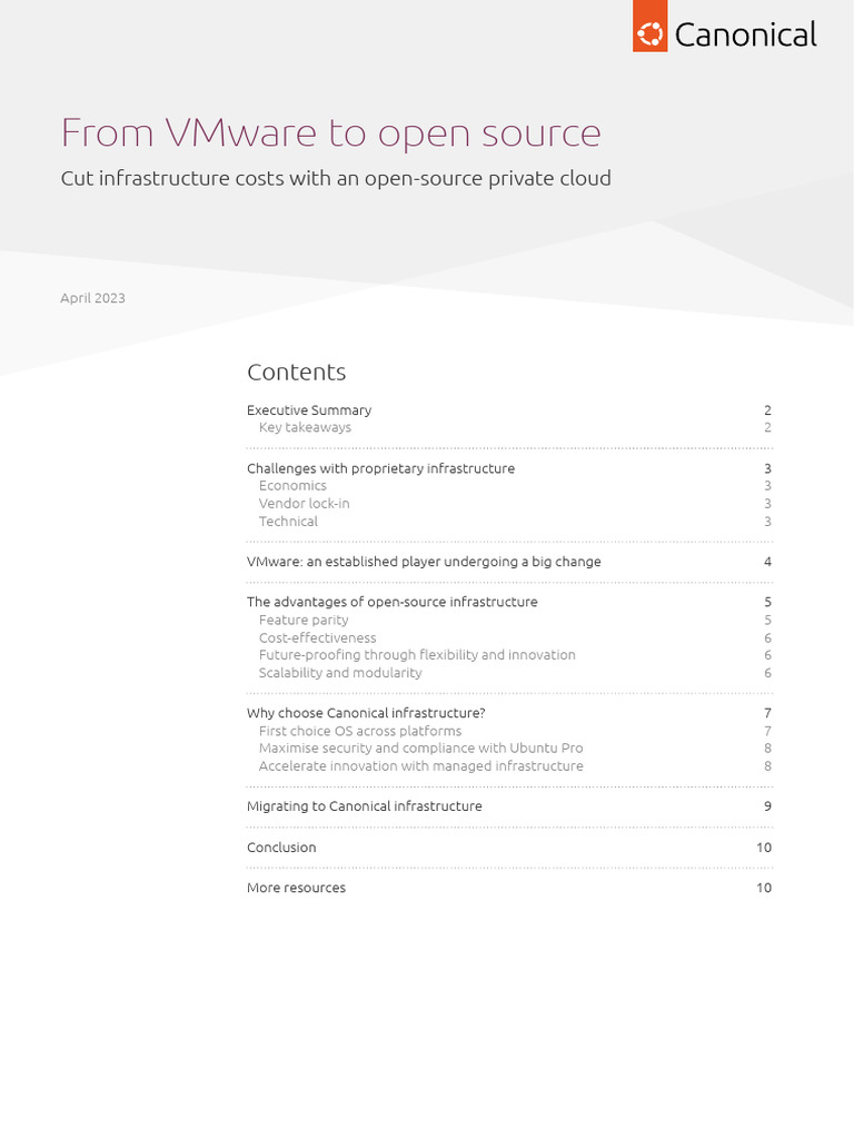 Migrating From VMwaretoOpenSource | PDF | Cloud Computing | Proprietary Software