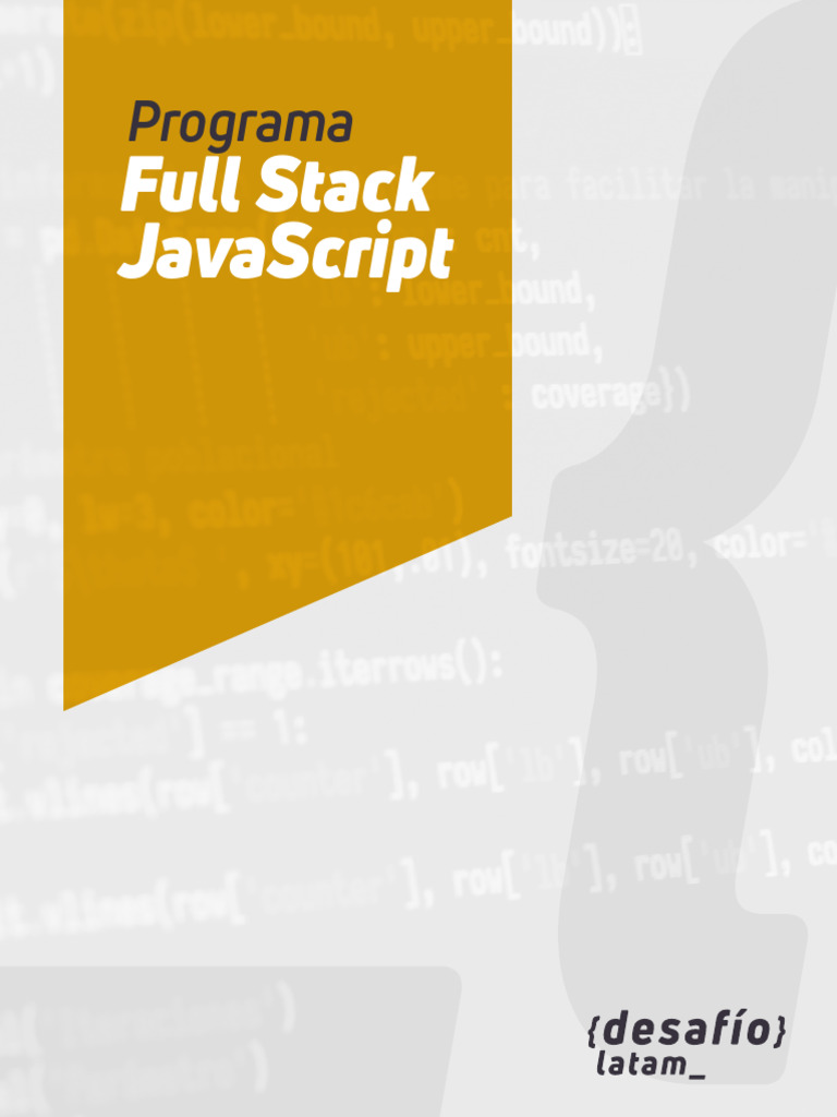 Programa Carrera Full Stack JavaScript - Desafío Latam | PDF | Script ...