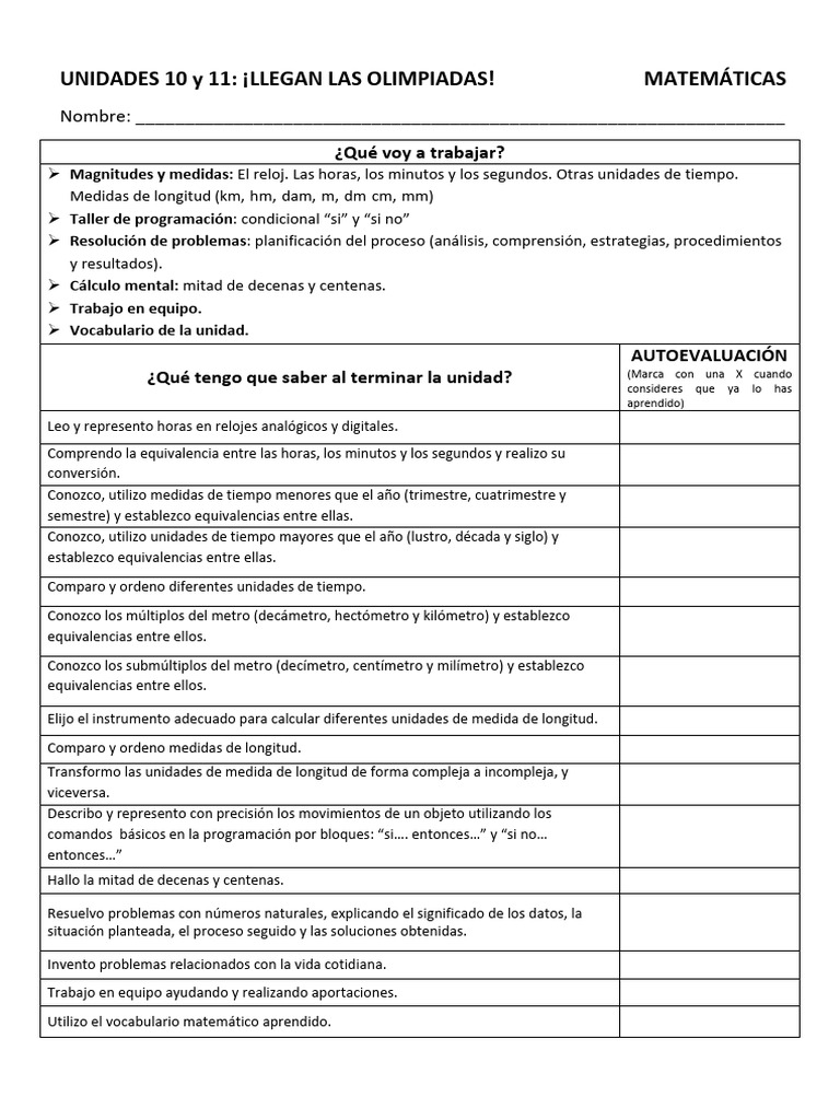 UNIDADES 10 Y 11 Matem-ticas | PDF