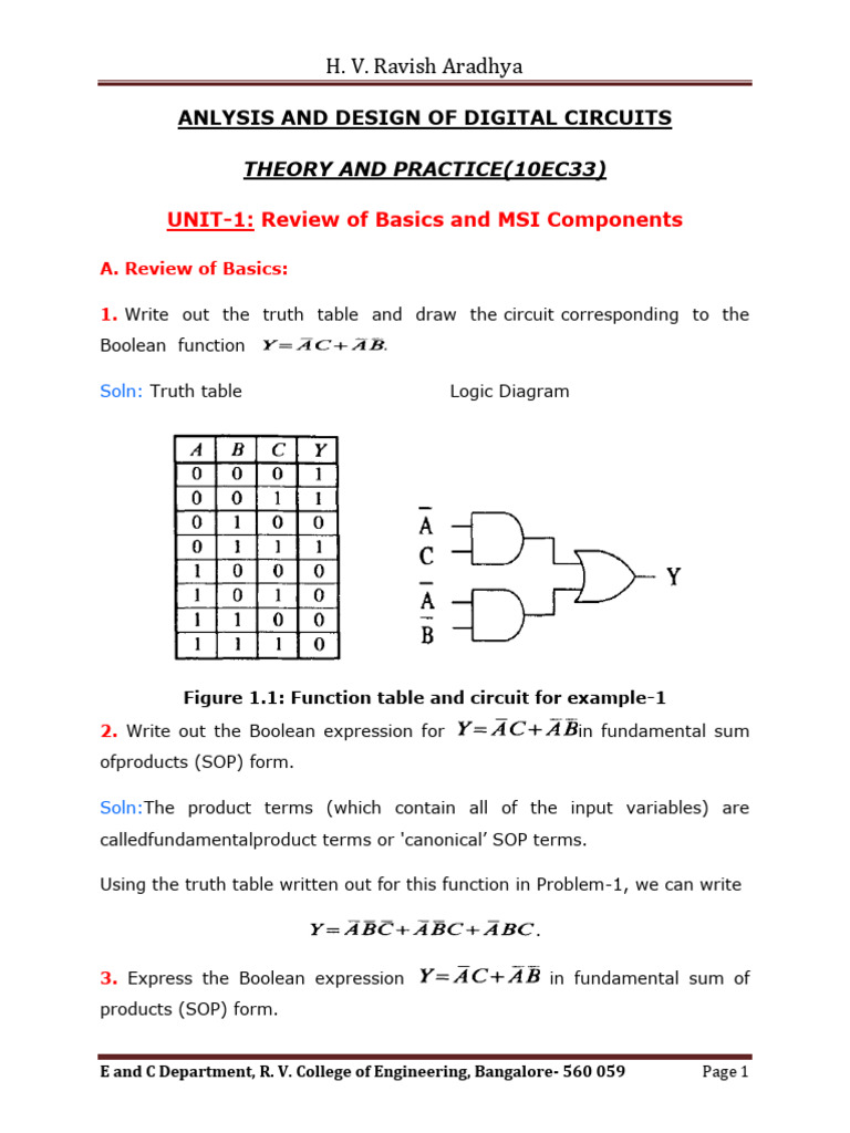 Digital Logic Basics | PDF | Digital Electronics | Arithmetic