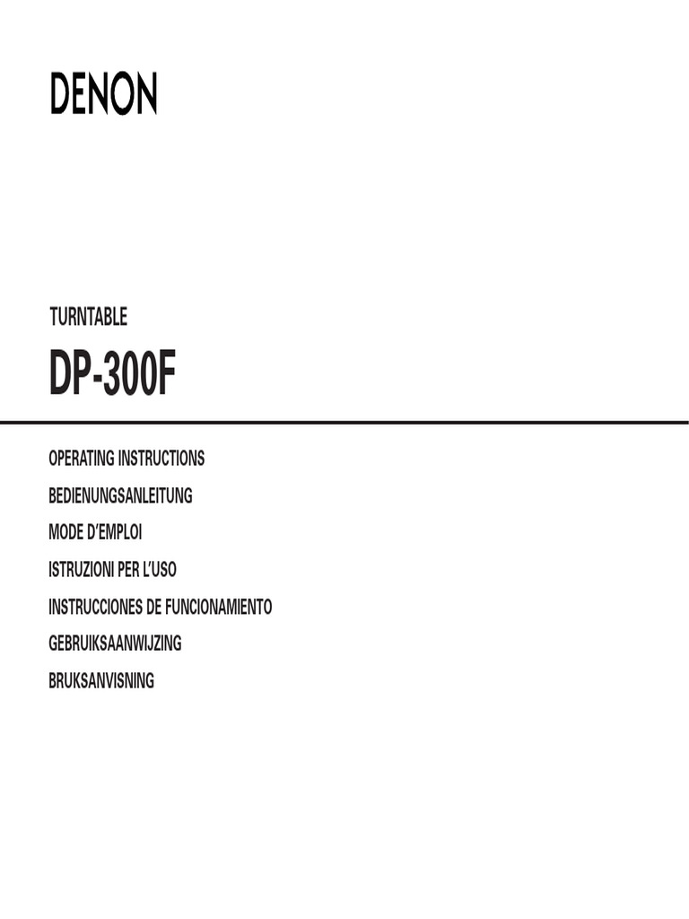 Turntable Safety Guide | PDF | Electrical Engineering | Physical Quantities