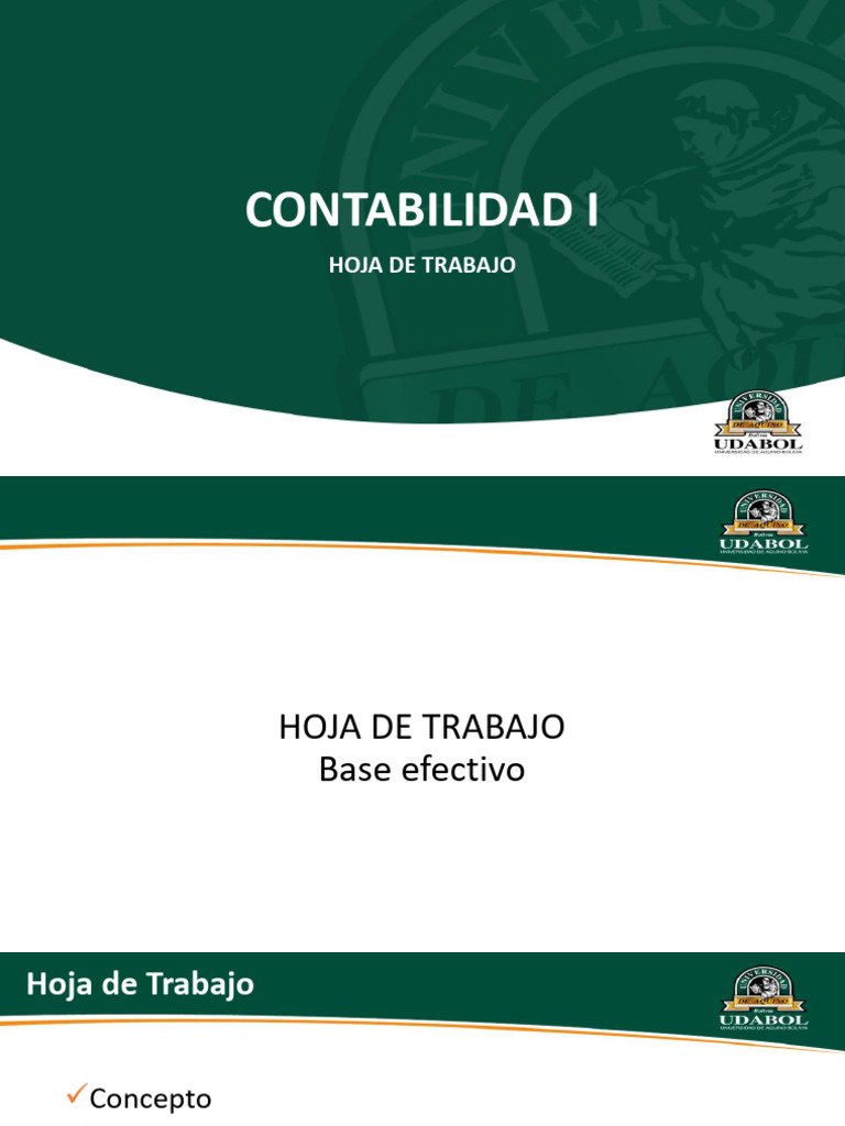 (ADM-101) T7-02.1 Hoja de Trabajo (Base Efectivo) | PDF | Contabilidad | Business