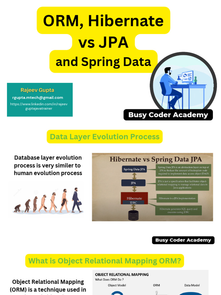 ORM hibernate JPA spring data | PDF ORM hibernate JPA spring data | PDF