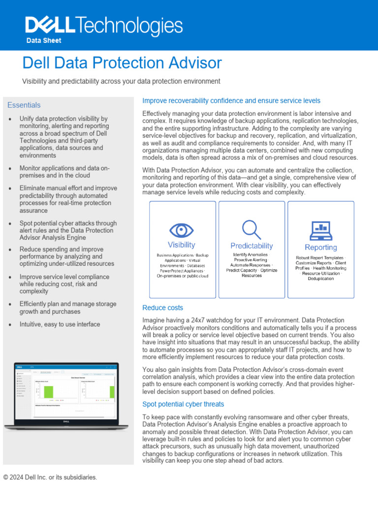 h1767 Data Protection Advisor Data Sheet | PDF | Cloud Computing ...