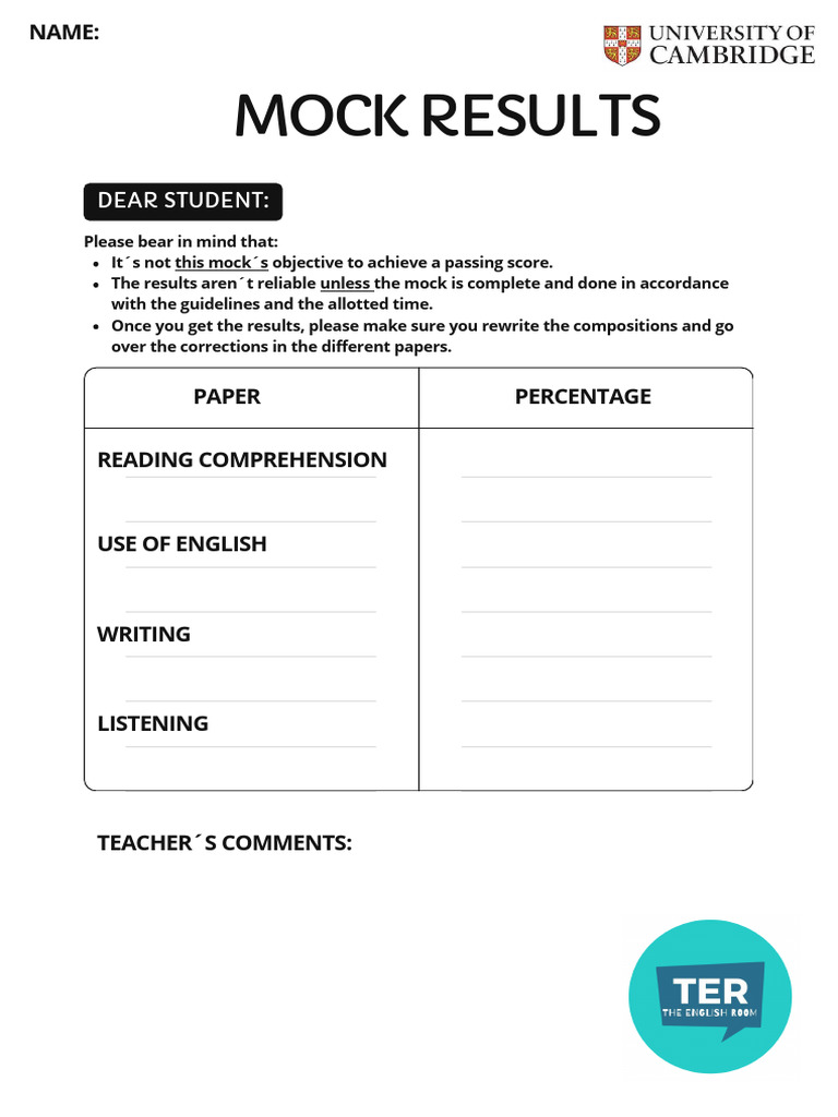 Mock Exam Feedback for Students | PDF