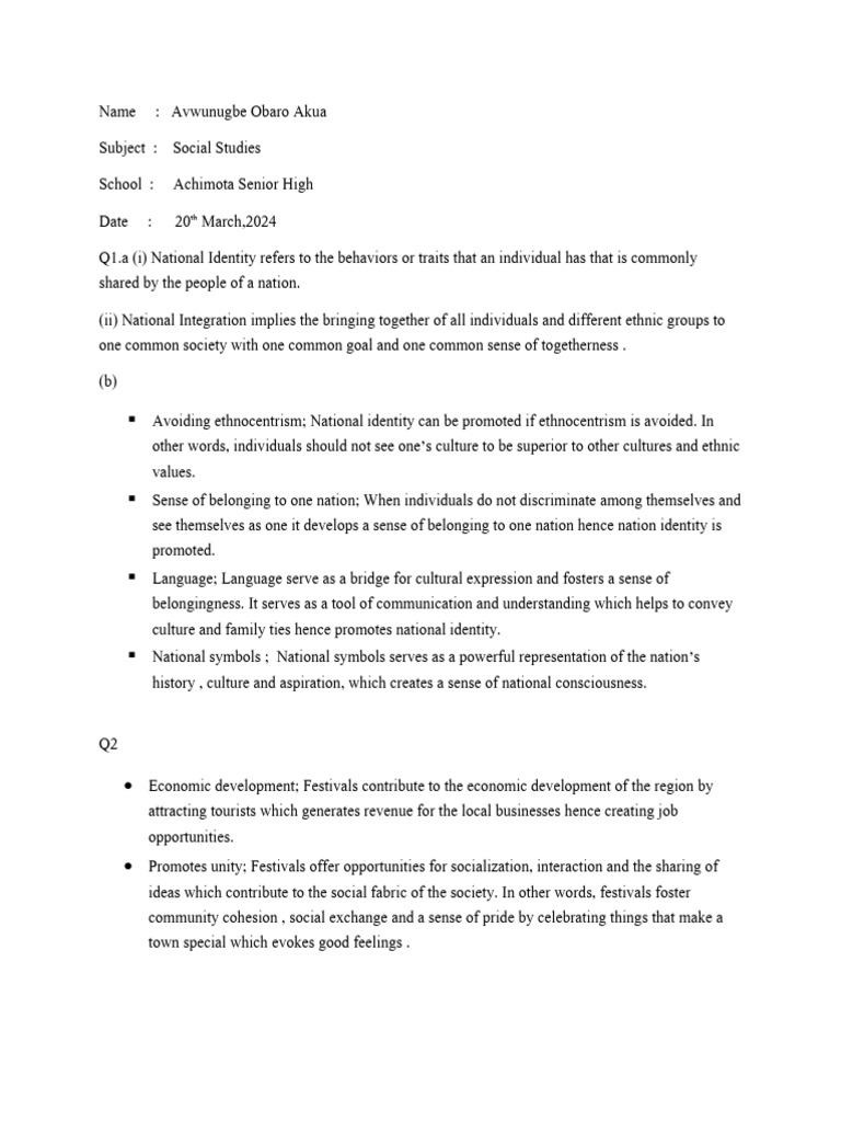 Social Studies work | PDF | Liberal Arts Education | Social Psychology