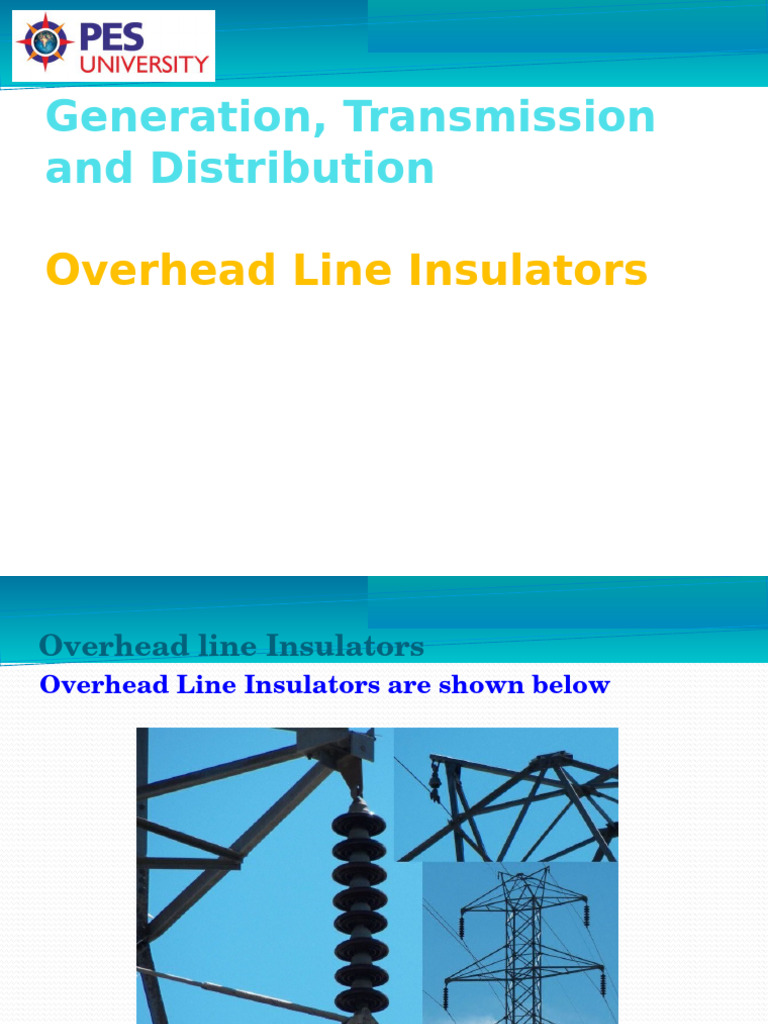 GTD Overhead Line Insulators | PDF | Insulator (Electricity) | Electric ...