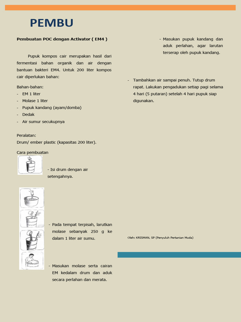 Pembuatan POC - EM4 | PDF