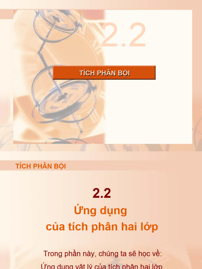 Slides BG Ch2 Bài 2P2. NG D NG C A Tích Phân Hai L P | PDF