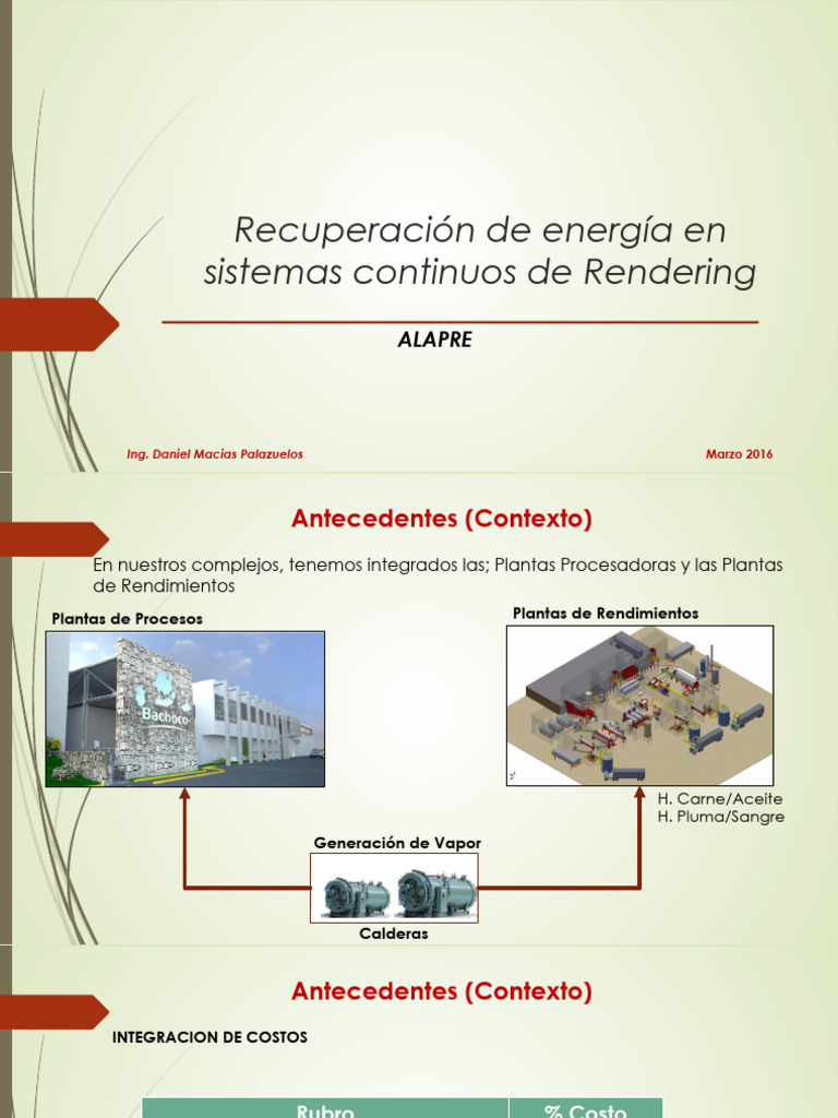 Recuperacion de Energia en Sistemas Continuos de Rendering | PDF | Vapor | Agua