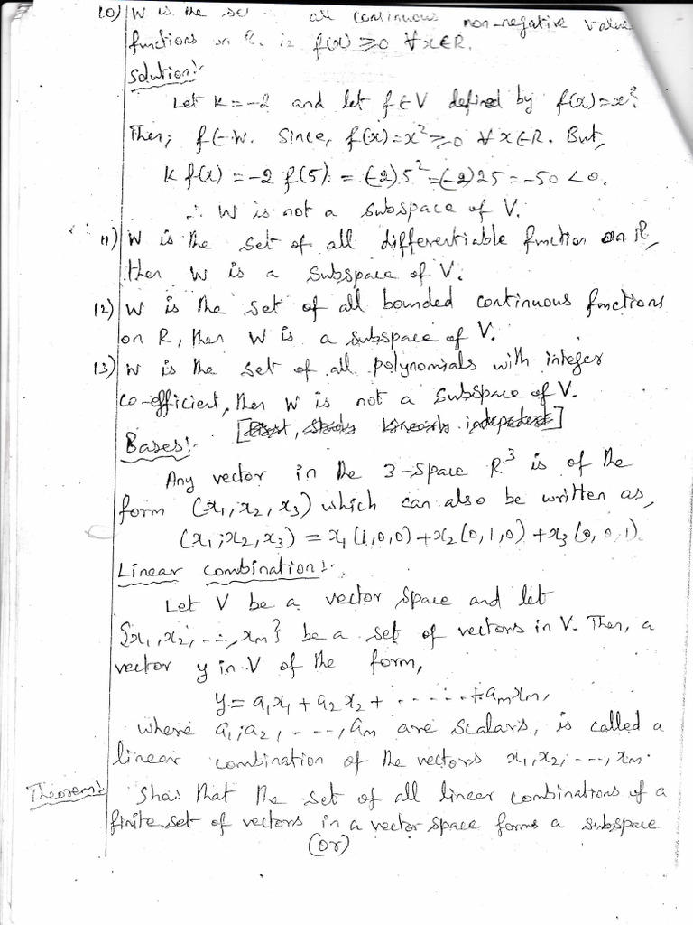 7-Linear Combinations-16-08-2023 | PDF