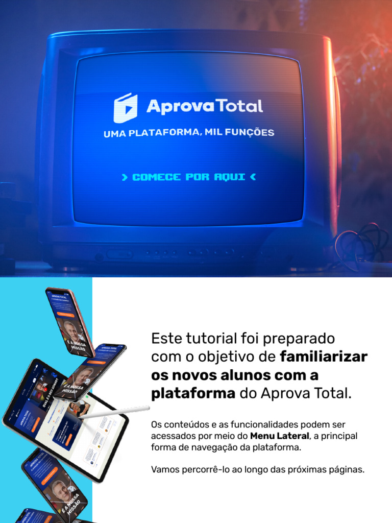 Tutorial Completo da Plataforma Aprova Total | PDF