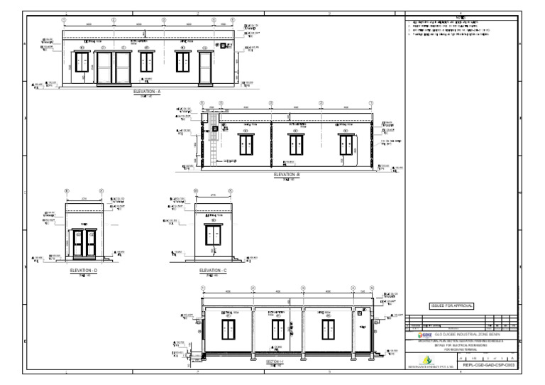 REPL-CGD-GAD-CSP-C003 - (SH.02 OF 03) - Rev A - ARCHITECTURAL PLAN SECTION ELEVATION FINISHING ...