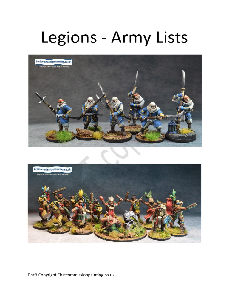 Legion, Listas de Ejercito | PDF | Cavalry | Roman Empire