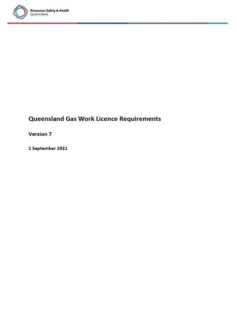 QLD Gas Work Licence Requirements | PDF | License | Plumbing
