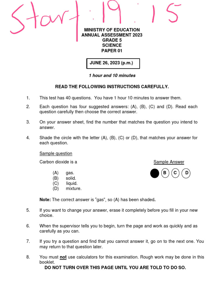 Grade 5 2023 Science Paper 1-3 - 240625 - 194441 - 240625 - 194639 ...