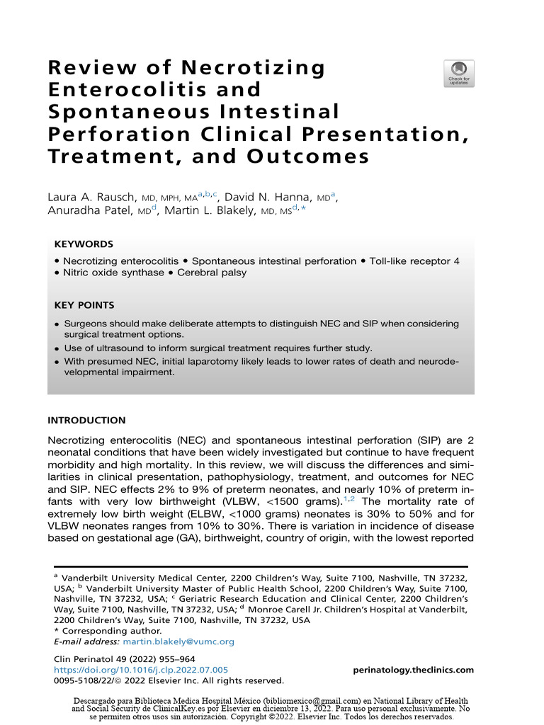 sip vs nec | PDF | Human Diseases And Disorders | Causes Of Death