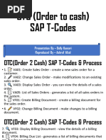 SAP Outbound Delivery Tcodes Overview | PDF | Delivery (Commerce ...