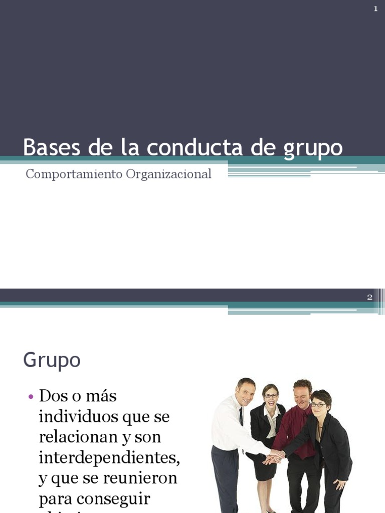08 Bases de La Conducta de Grupo | PDF | Comportamiento | Toma de ...