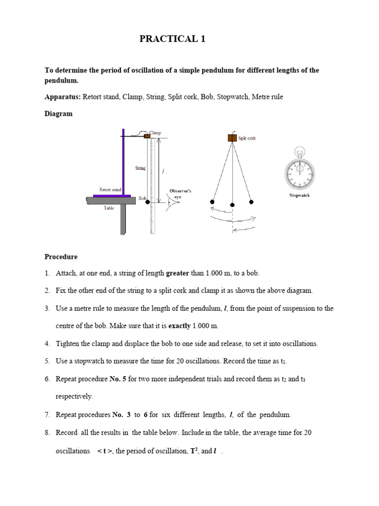 Nice one | PDF | Pendulum | Mass