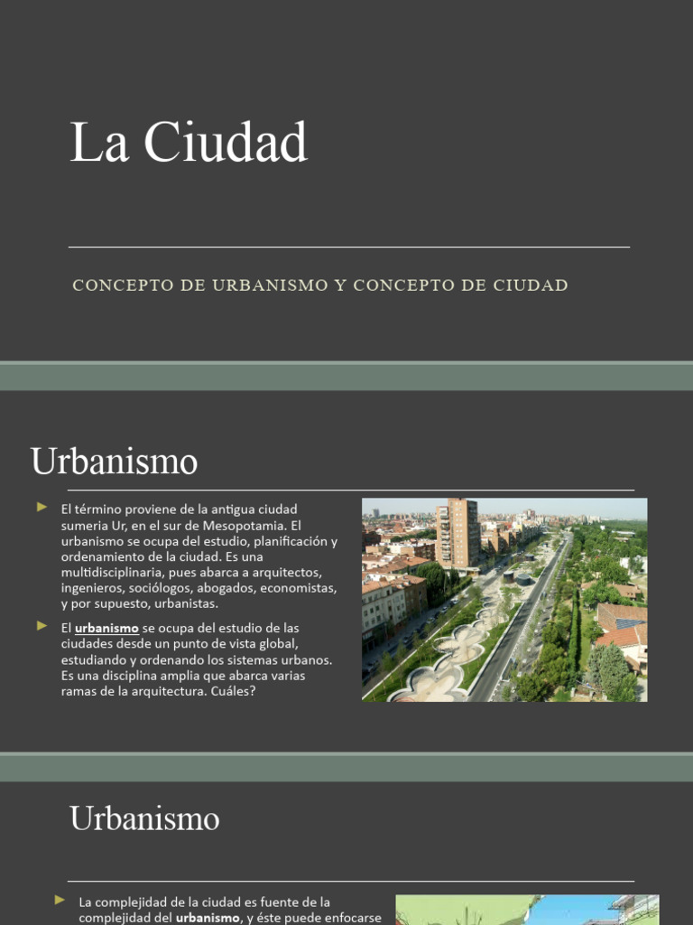 Conceptos Clave del Urbanismo Moderno | PDF | Urbanismo | Planificación ...
