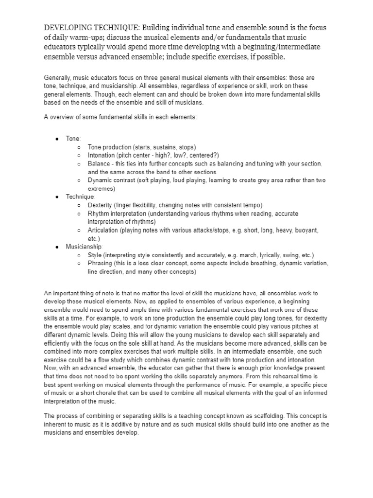 Developing Technique | PDF