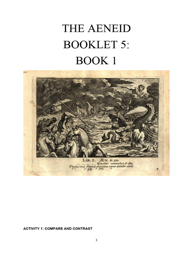Aeneid Booklet 5 Book 1 | PDF | Aeneas | Aeneid Aeneid Booklet 5 Book 1 | PDF | Aeneas | Aeneid