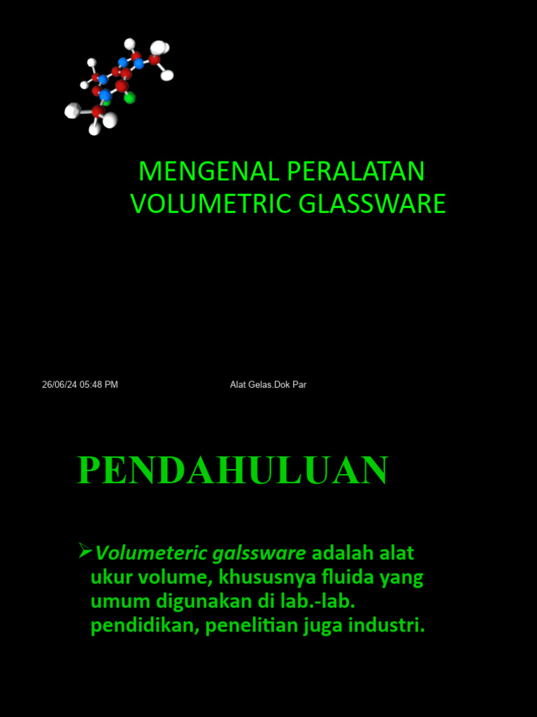 Pengenalan Peralatan Volumetric Glassware | PDF | Griya & Taman