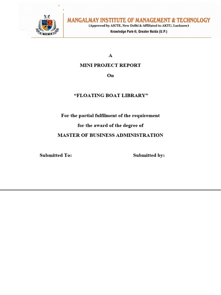 Floating Boat Library Concept Report | PDF | Feasibility Study ...