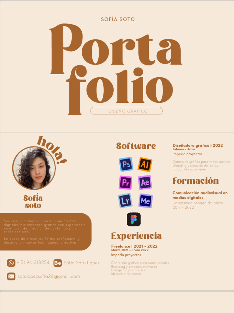 Portafolio de Diseño Gráfico de Sofía Soto | PDF | Medios de comunicación en masa | Comunicación ...
