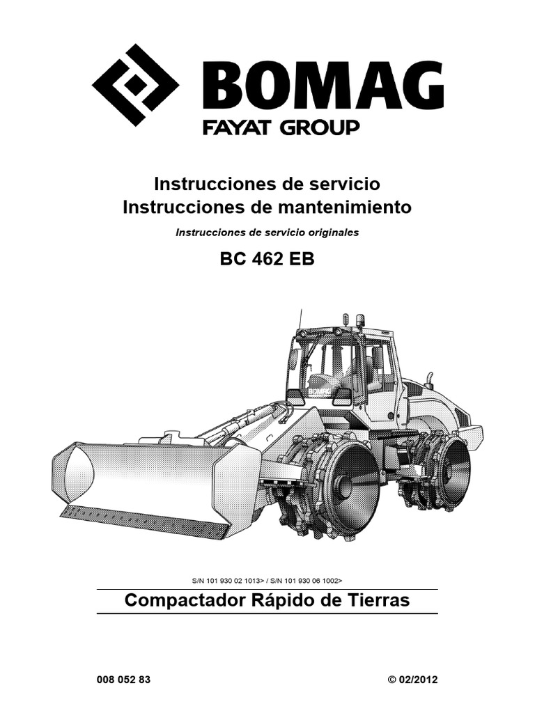 Bc462 Eb Operacion y Mantto | PDF | Tornillo
