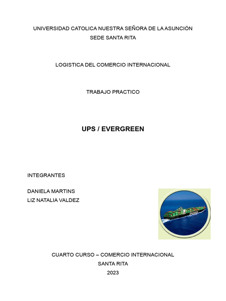 Ups Evergreen | PDF | United Parcel Service | Economias