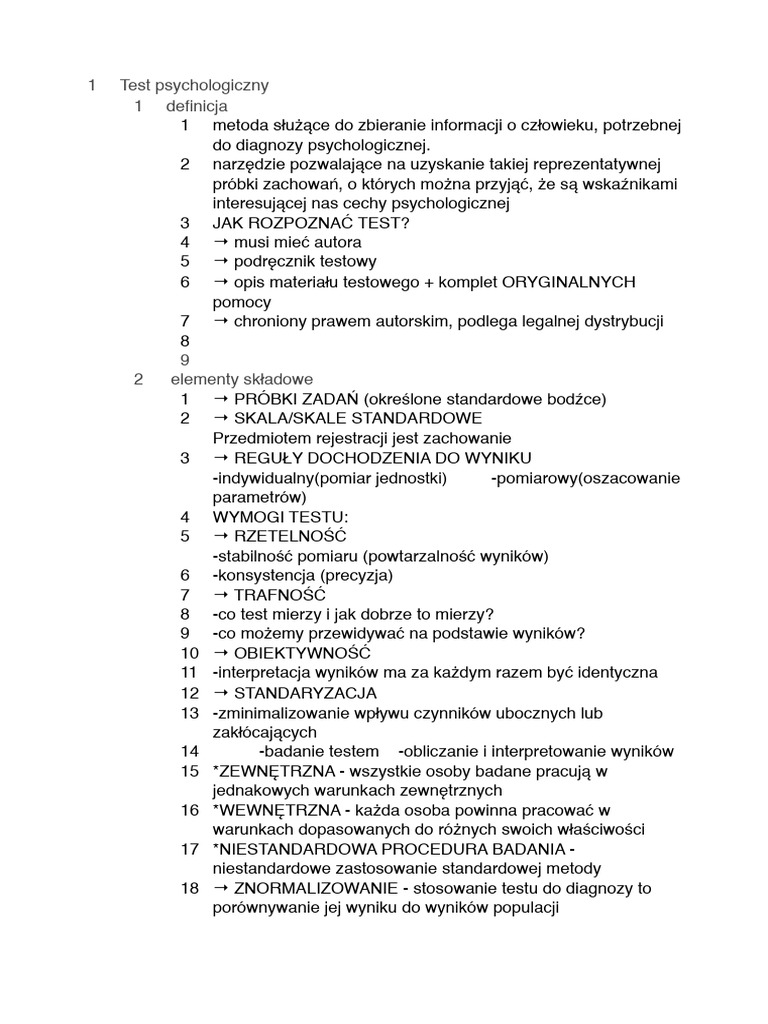 Psychometria 2 | PDF