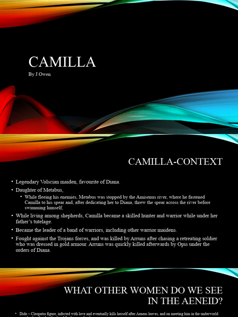 Camilla Presentation | PDF | Aeneid | Aeneas
