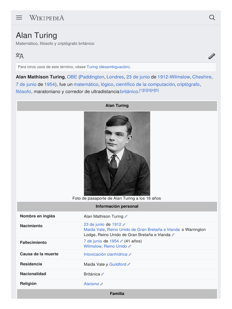 Alan Turing | PDF | Alan Turing