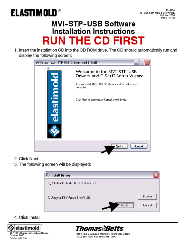 MVI-STP-USB Software Installation Guide | PDF | Computing Platforms ...