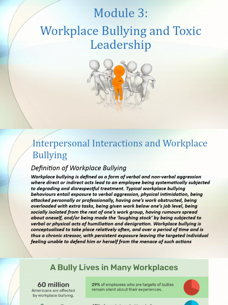 Workplace Bullying Day 1 | PDF | Bullying | Workplace Bullying