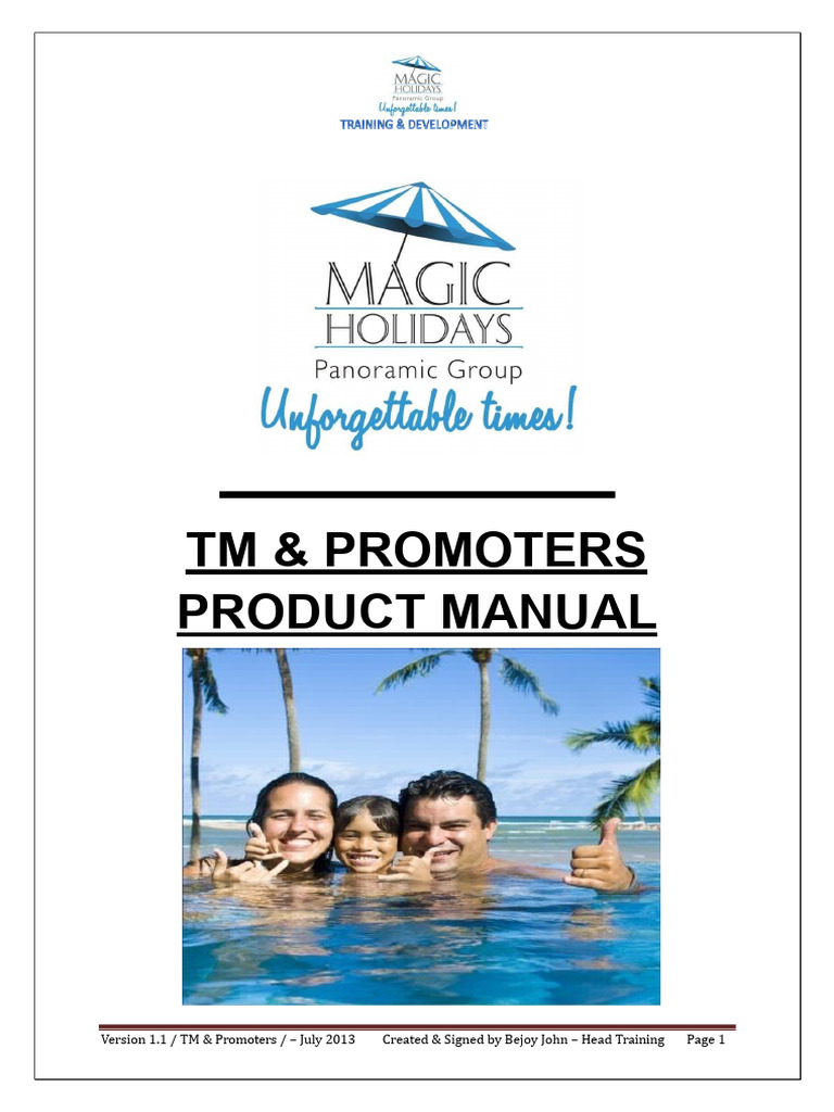 Magic Holidays Promoters & TM Product Manual | PDF | Central America ...