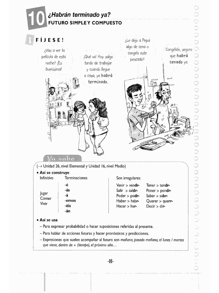 Futuro Simple Y Compuesto B2 Pdf