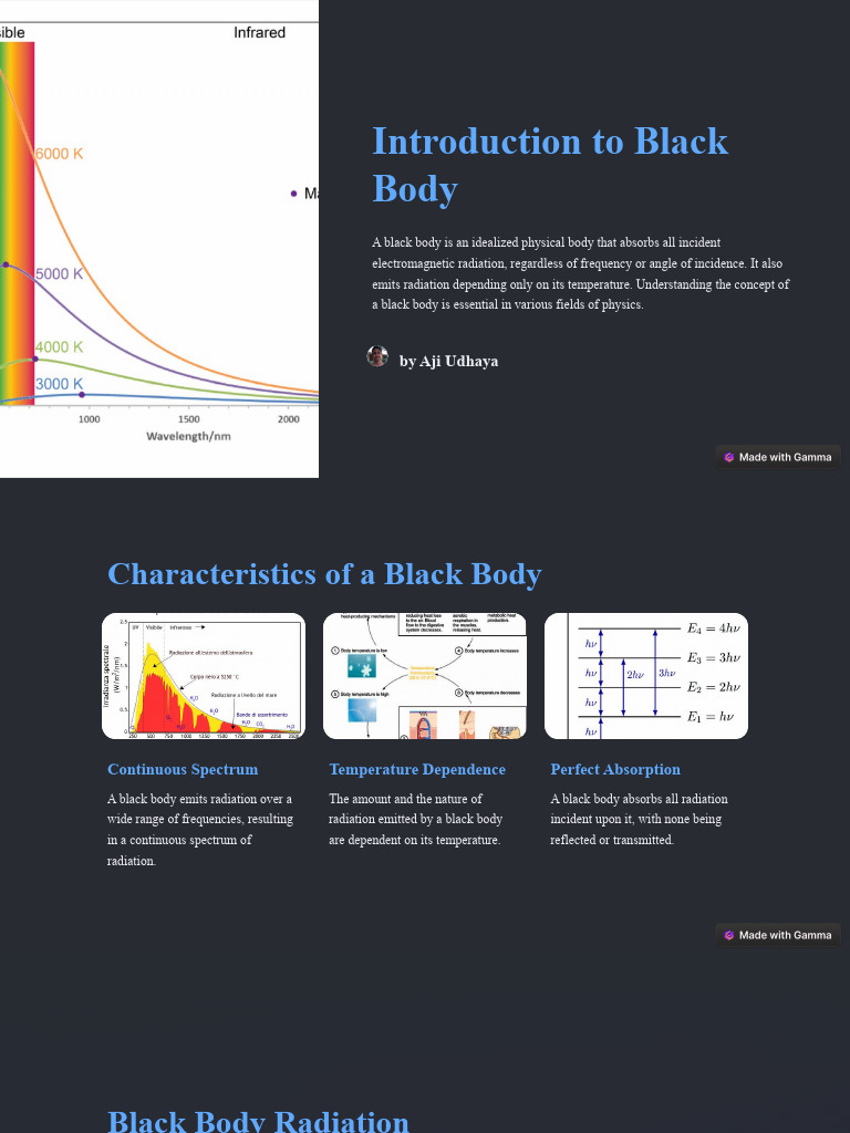 Introduction-to-Black-Body | PDF | Electromagnetic Spectrum | Temperature