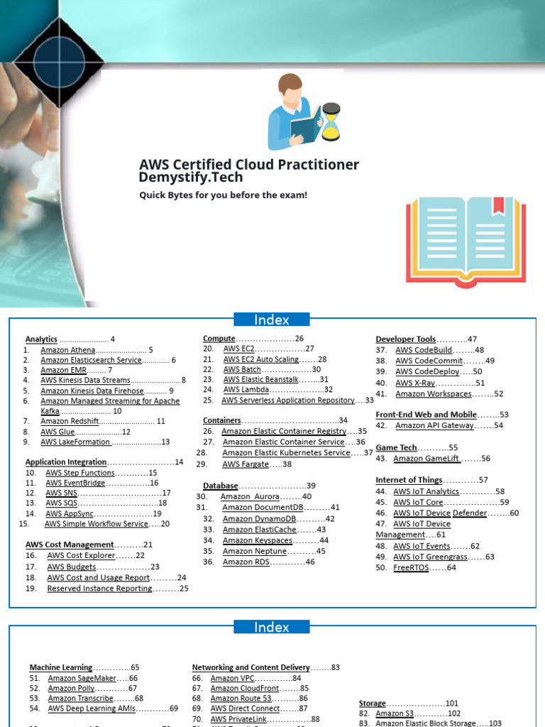 AWS Certified Cloud Practitioner Notes | PDF | Amazon Web Services ...