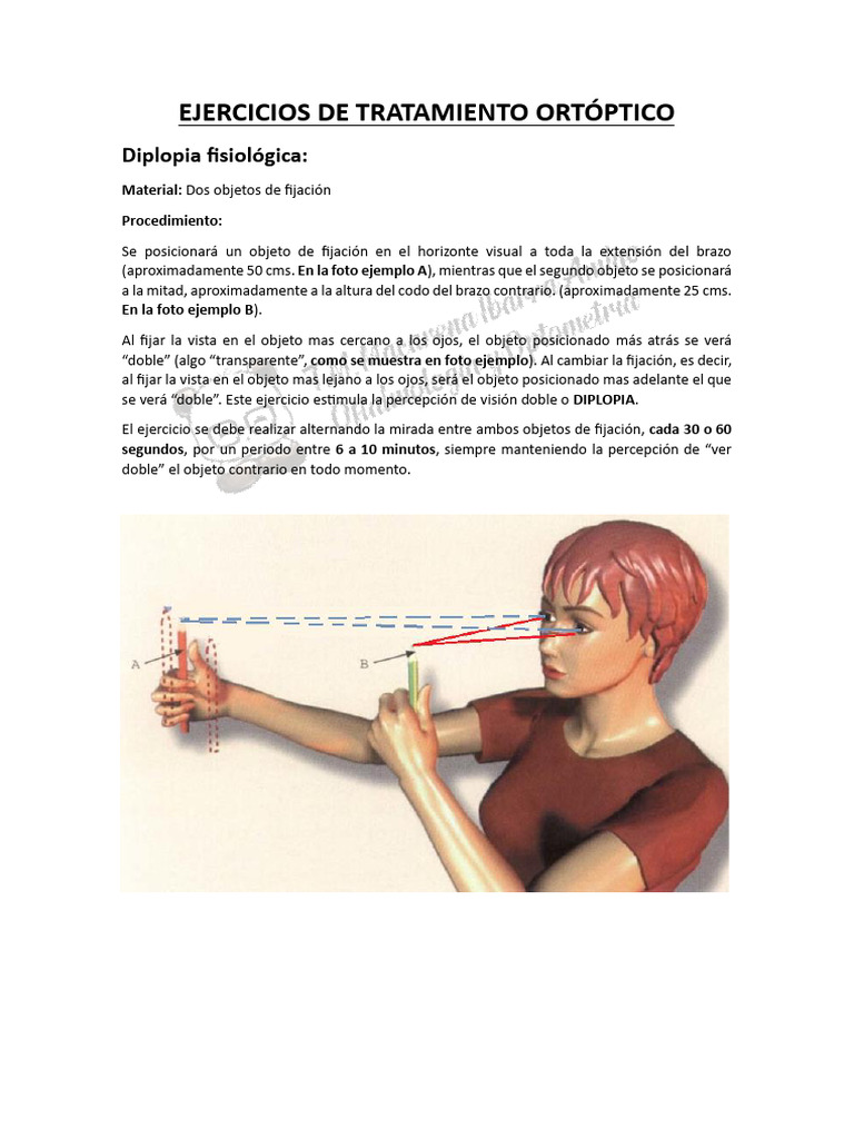 Ejercicios de tto ortoptico TMO IBARRA | PDF | Percepción visual | Visión
