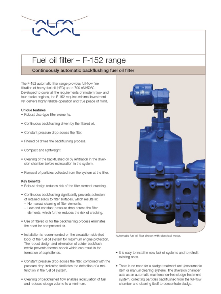 Fuel Oil Filter | PDF | Filtration | Diesel Engine